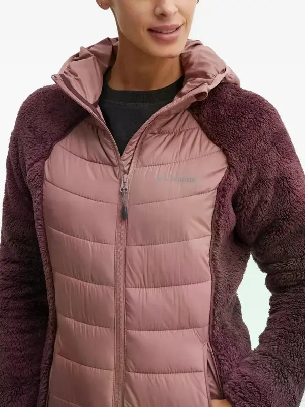 Columbia Quilted Fleece Jacket With Hood