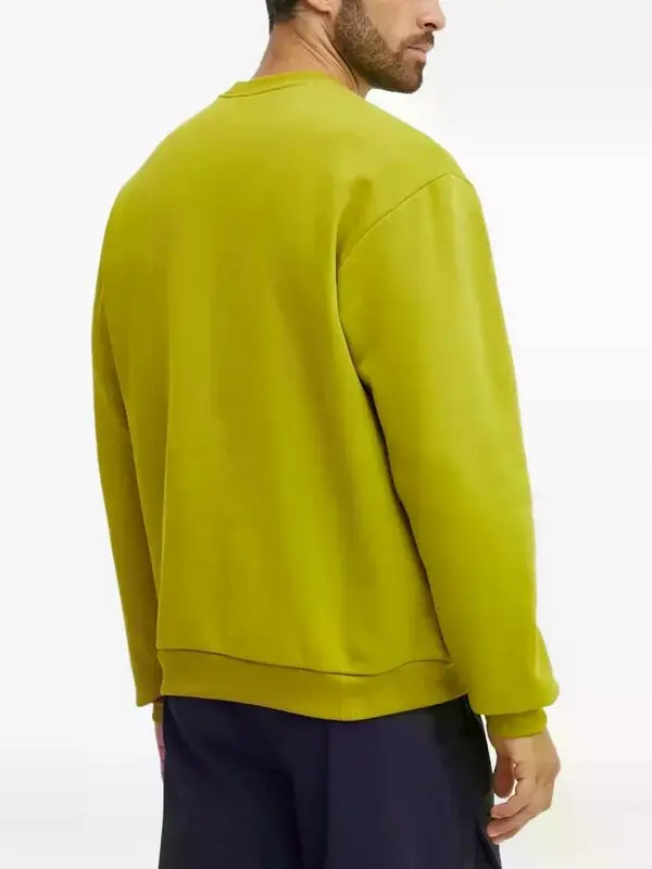 Columbia Logo-patch Crew-neck Sweatshirt - Yellow