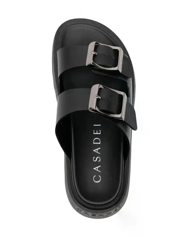 Casadei Florence Double-strap Chunky-sole Sandals