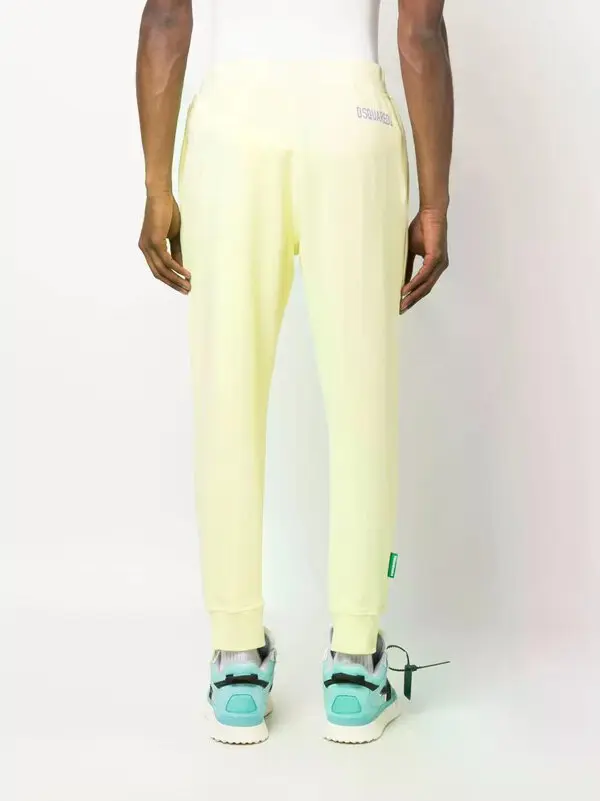 Dsquared2 Logo-print Cotton Track Pants - Yellow
