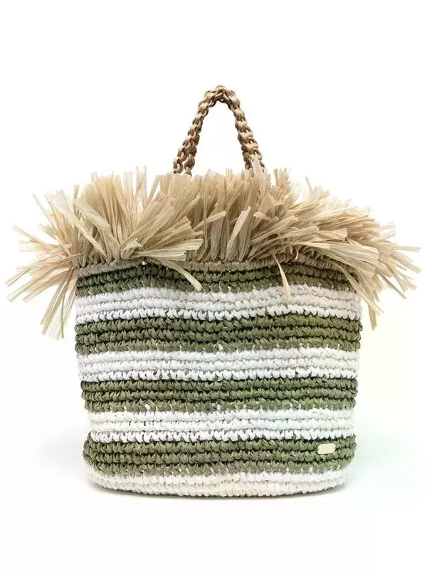 0711 TBILISI Large Malibu Tote Bag - Green