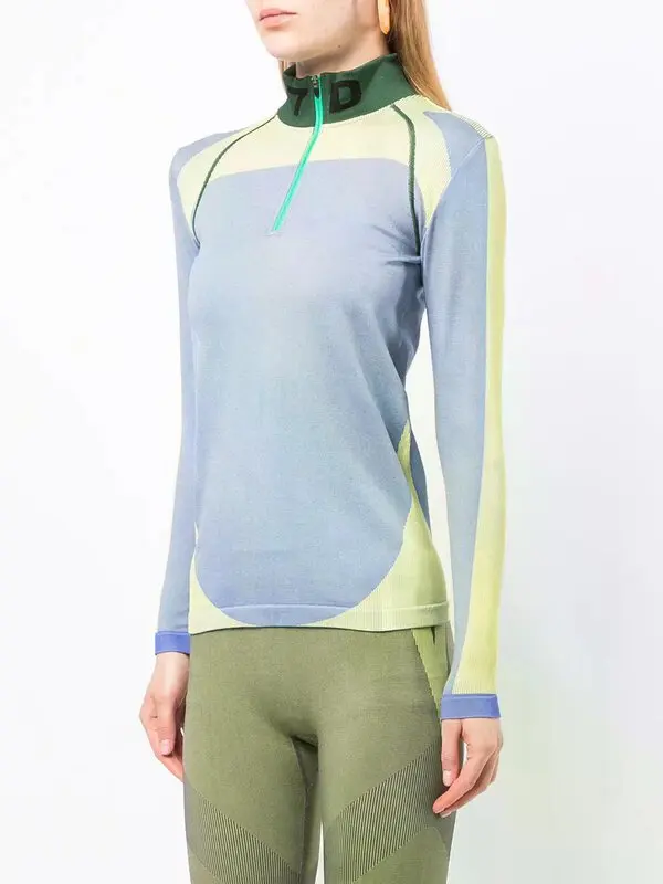 7 DAYS ACTIVE Half-zip Long-sleeved Jumper - Blue