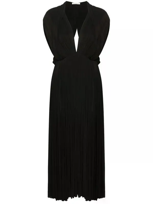 Philosophy Di Lorenzo Serafini Sleeveless Pleated Dress - Black