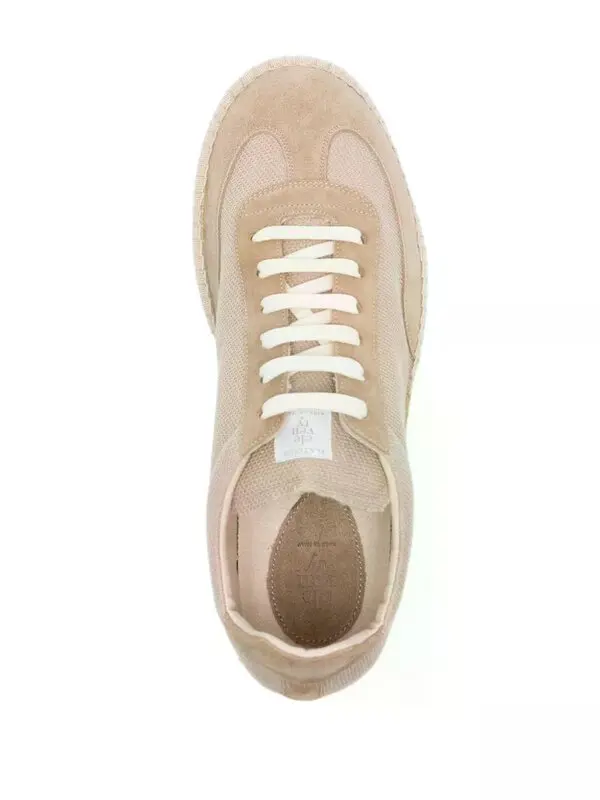 Eleventy Lace-up Canvas Espadrilles