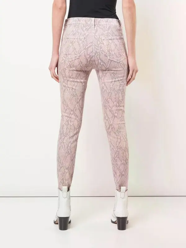 J Brand Snakeskin Print Skinny Jeans