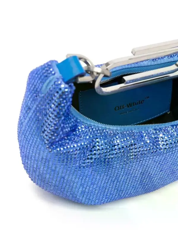 Off-White Studded Shoulder Bag With Signature Paperclip Detail