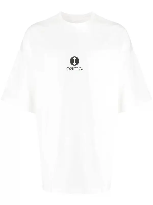 OAMC Altitude Logo-print Cotton T-shirt - White