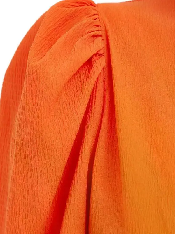 NOTES DU NORD Puff Sleeve Tie-back Blouse