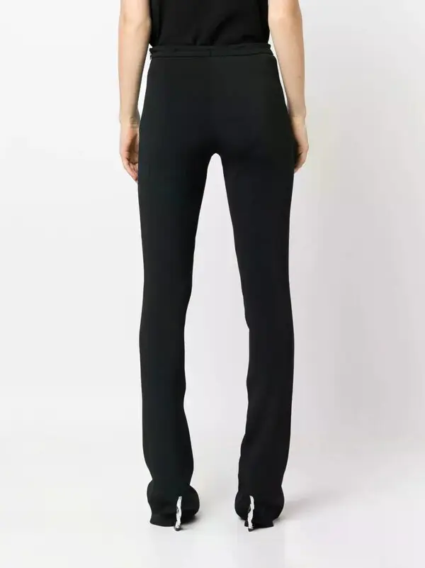 Blumarine Logo-buckle Flared Trousers