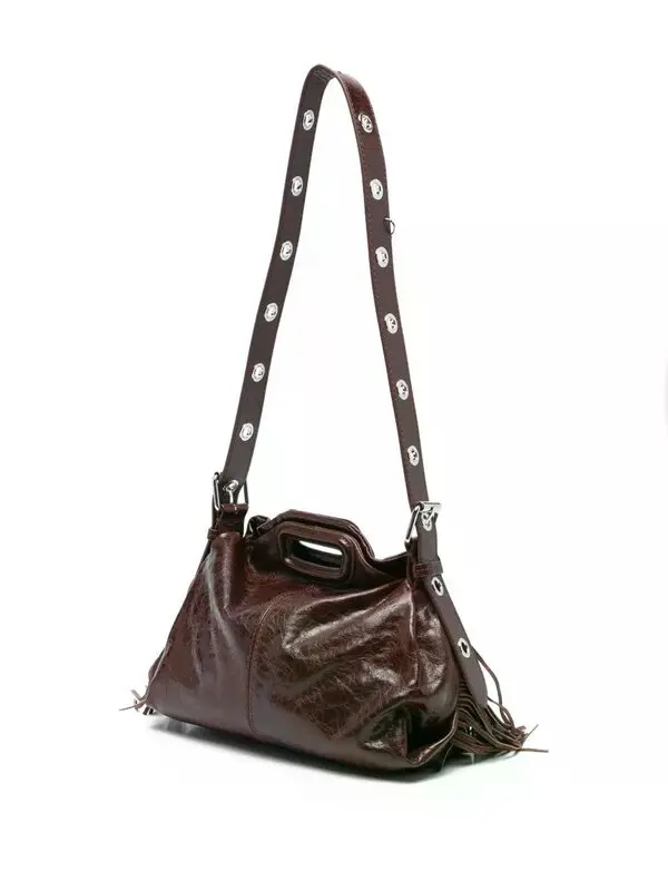 Maje Miss M Leather Fringe Tote Bag