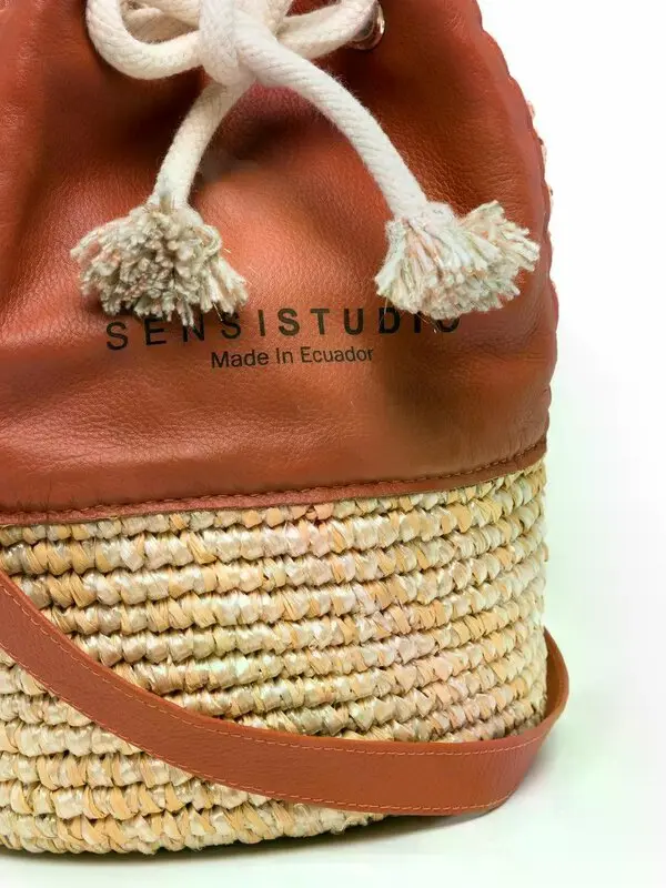 SENSI STUDIO Logo-print Panelled Tote Bag
