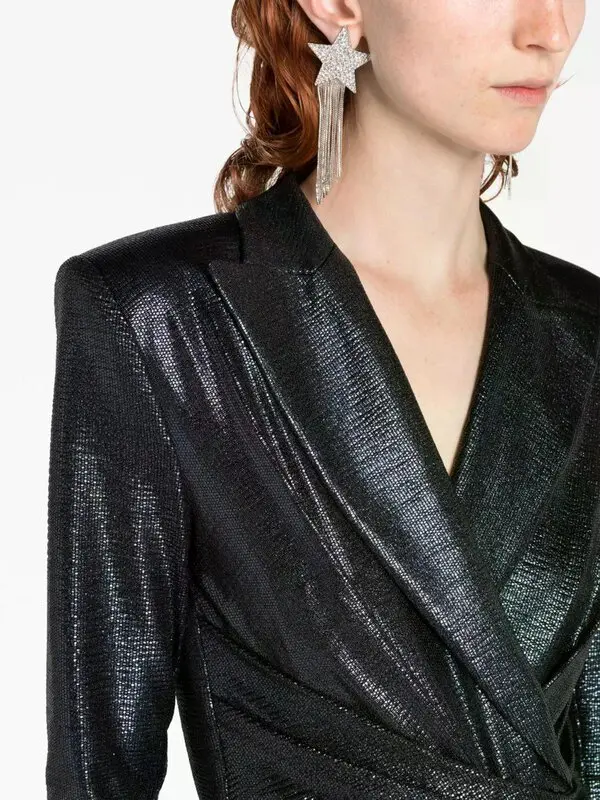 Talbot Runhof Lamé Wide-leg Jumpsuit