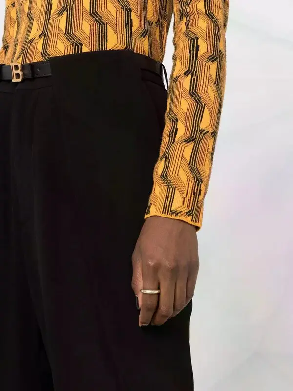 Balmain Cropped Straight-leg Crepe Trousers