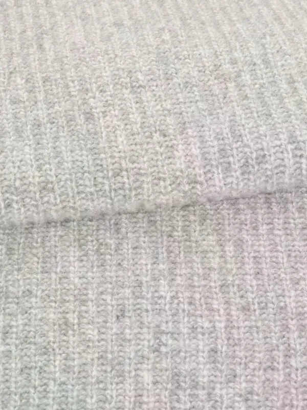 John Smedley Mallam Ribbed Zip-up Sweater - Grey
