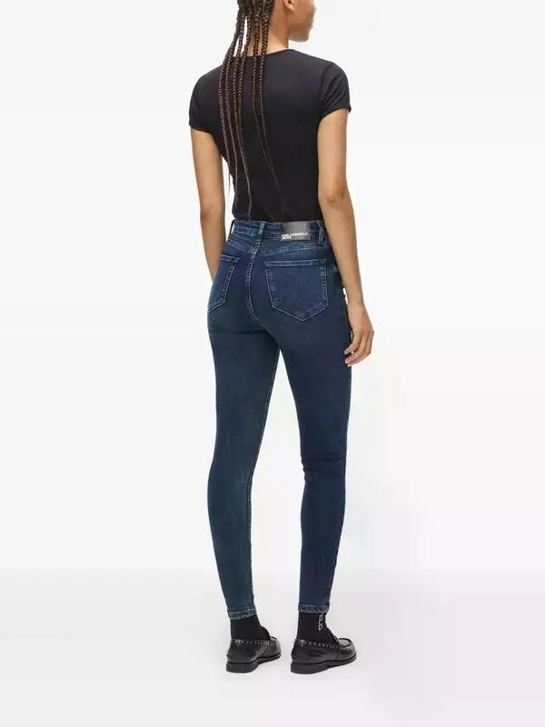 Karl Lagerfeld High-rise Skinny Jeans
