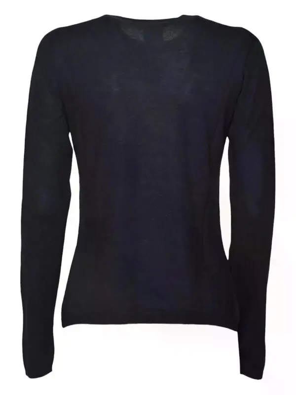 Max Mara Long-sleeved Crew-neck T-shirt - Blue