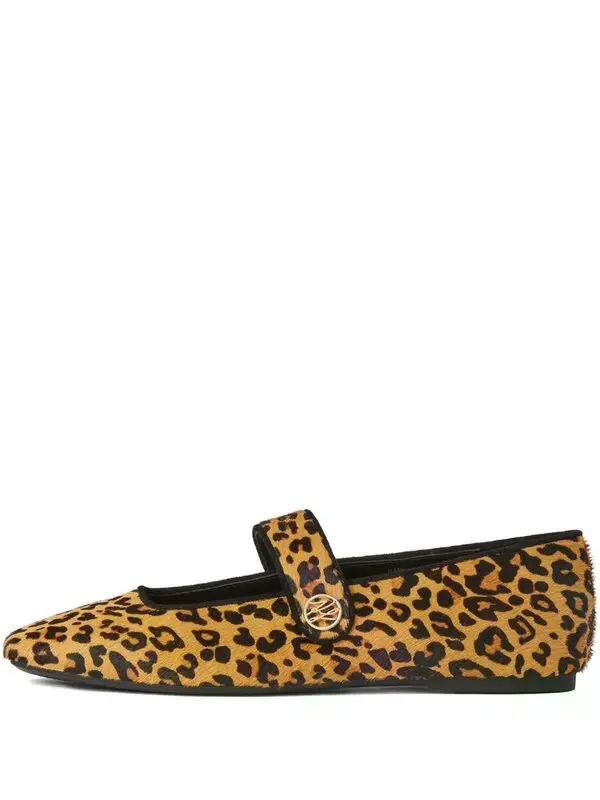 Karl Lagerfeld Konnie Leopard-print Ballet Flats - Brown
