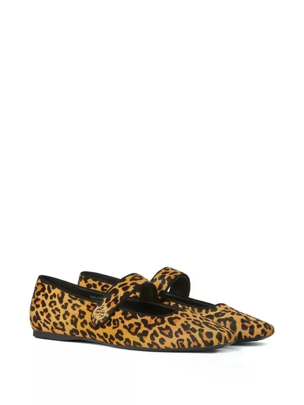 Karl Lagerfeld Konnie Leopard-print Ballet Flats - Brown