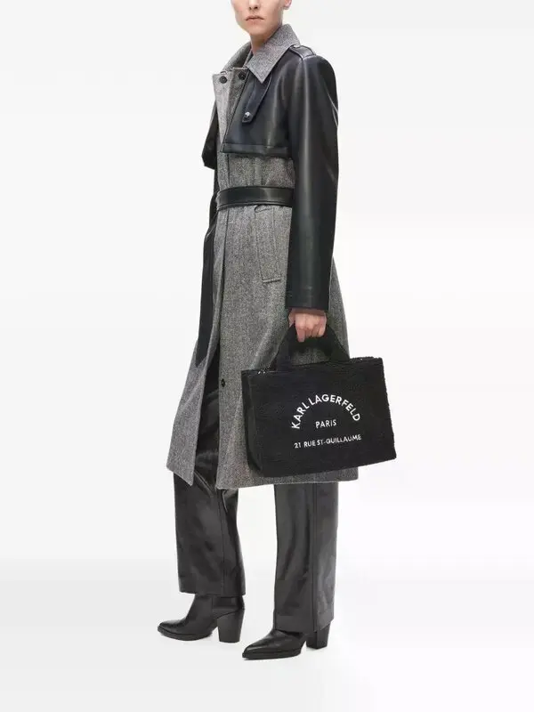 Karl Lagerfeld Rue St-guillaume Embroidered Logo Tote Bag