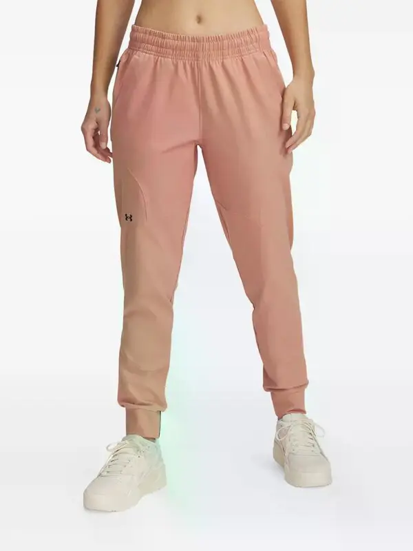 Under Armour Panelled Track Pants With Elasticated Cuffs - Pink