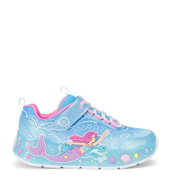 Sketchers Mermaid Dreams Light-up Sneakers - Blue