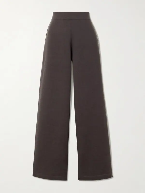 LEMAIRE Wool And Cotton-blend Wide-leg Trousers