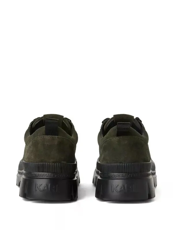 Karl Lagerfeld Trekka Leather Lace-up Sneakers - Black
