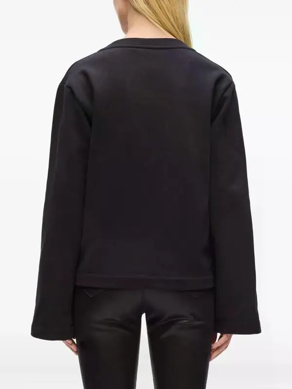 Karl Lagerfeld Signature Hem V-neck Sweater
