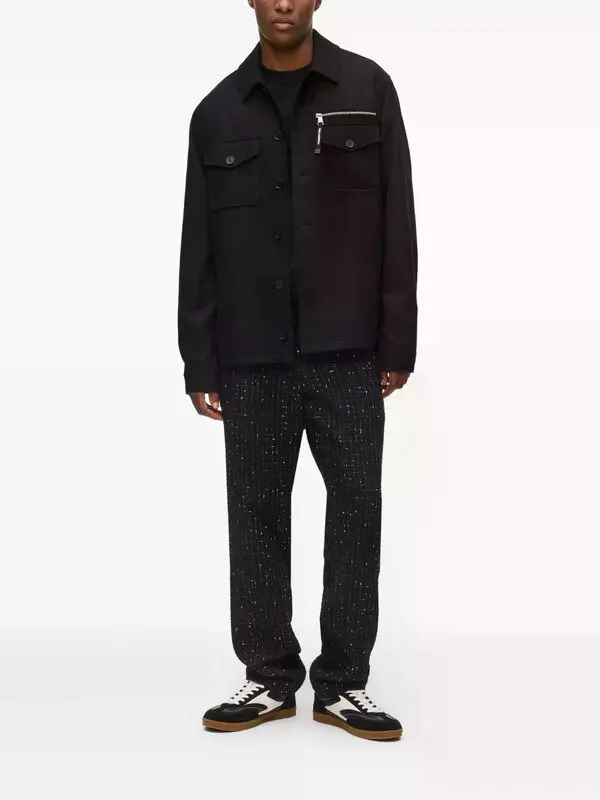 Karl Lagerfeld Zip-pocket Shirt Jacket