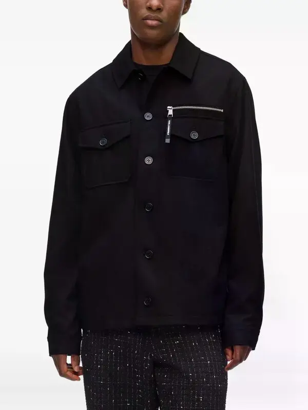 Karl Lagerfeld Zip-pocket Shirt Jacket