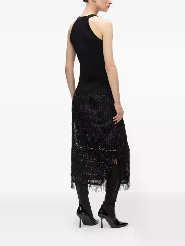 Karl Lagerfeld Embellished Halter Neck Top