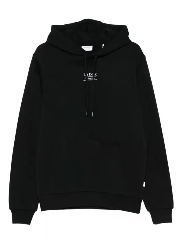 LES DEUX Established Logo Hoodie - Black
