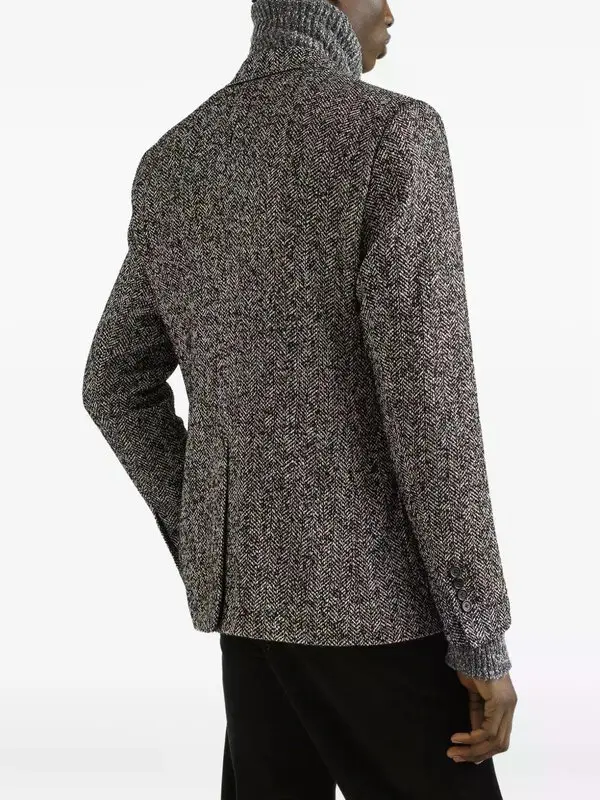 Dolce & Gabbana Herringbone Double-breasted Blazer