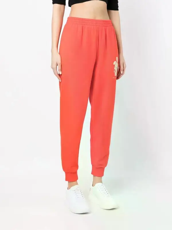 Stella McCartney Graphic Print Tape Track Pants - Red