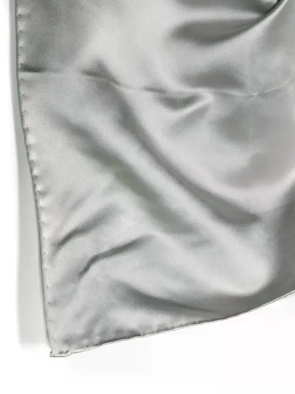 Corneliani Silk Satin Handkerchief - Grey