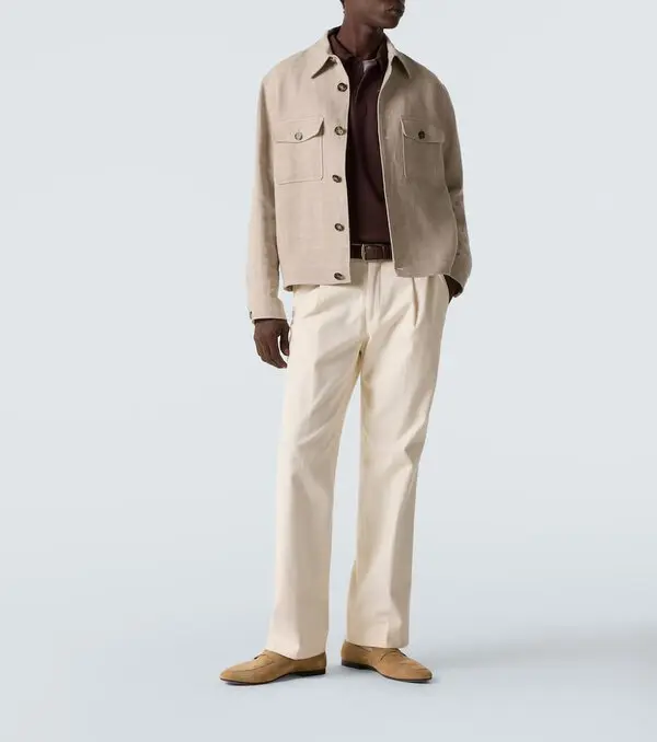 Sunspel Cotton Polo Shirt - Brown