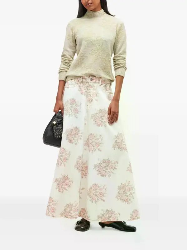 GANNI Floral-print Maxi Skirt