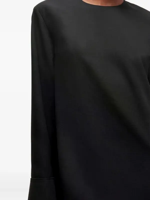 GANNI Ruffled Cape-attachment Mini Dress