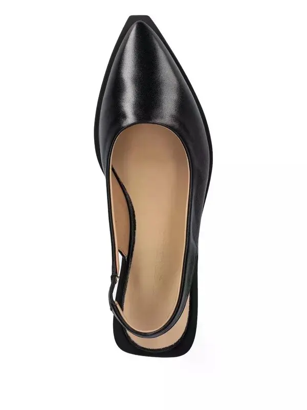SUMMERY COPENHAGEN Slingback Pointed-toe Ballet Flats