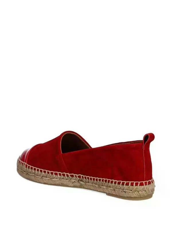 BILLI BI Suede Espadrilles With Patent Cap Toe