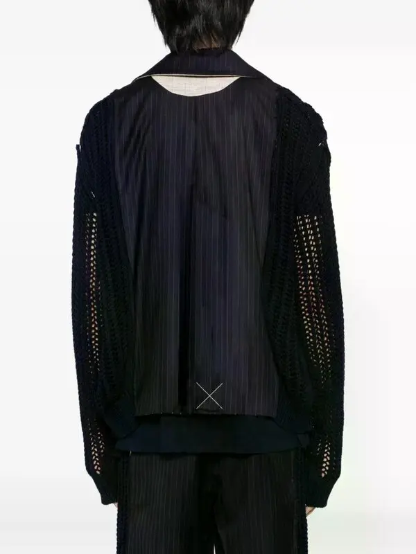 SONIA CARRASCO Knitted Sleeve Blazer