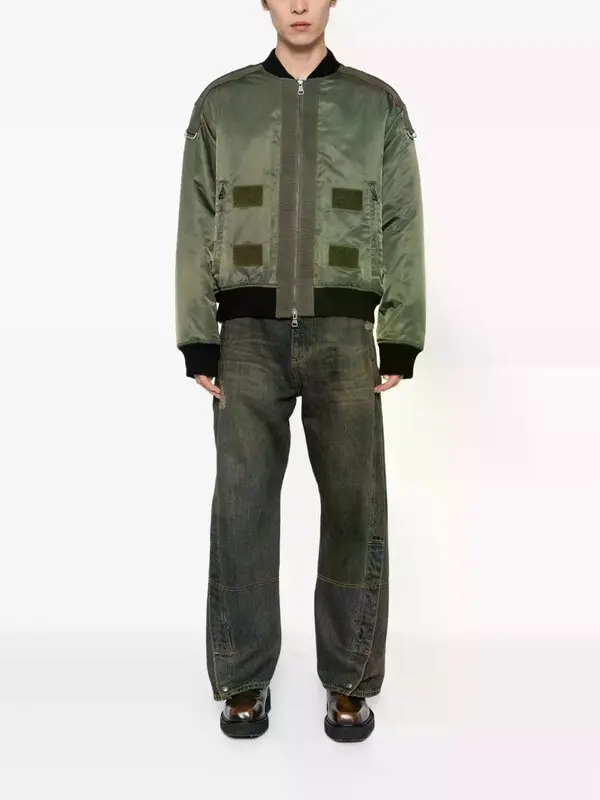 Andersson Bell Layered Washed Bomber Jacket