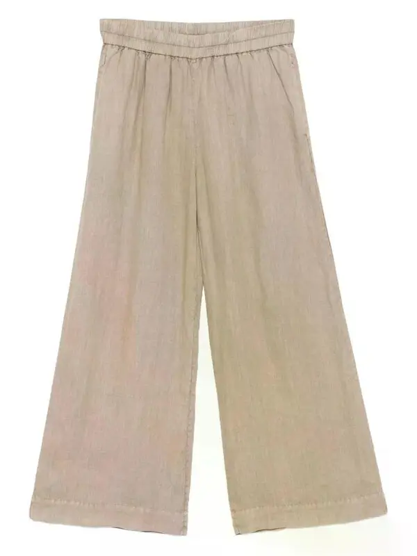 JAMES PERSE Wide-leg Linen Trousers - Brown