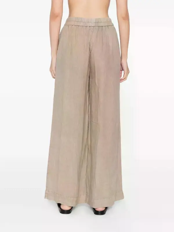 JAMES PERSE Wide-leg Linen Trousers - Brown
