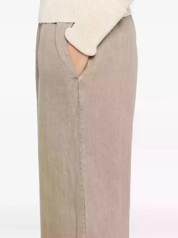 JAMES PERSE Wide-leg Linen Trousers - Brown