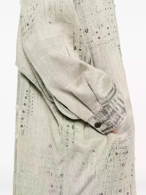 Y’s Printed Relaxed Fit Coat