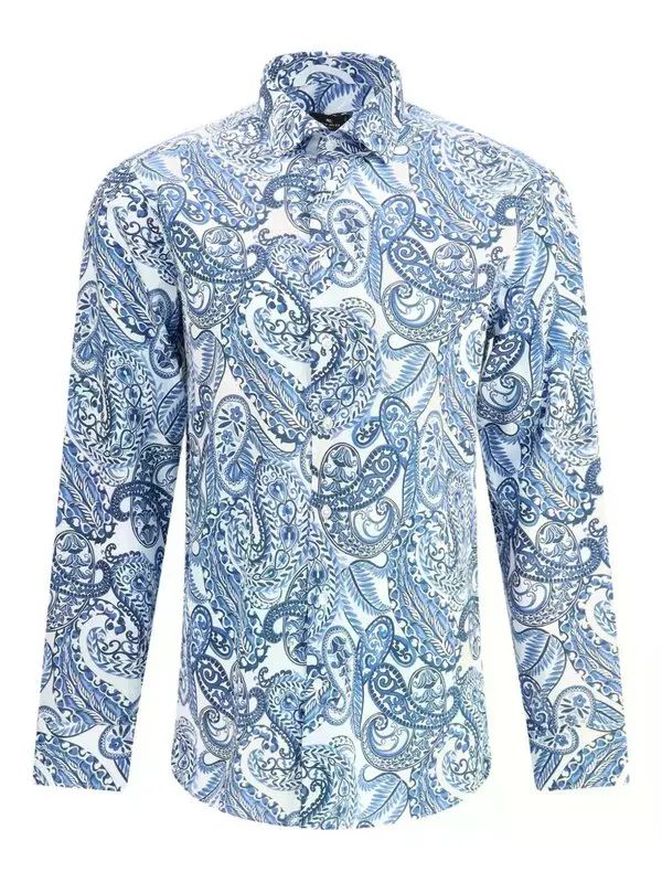 Etro Paisley-print Shirt - Blue