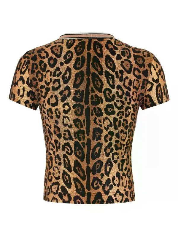 Dolce & Gabbana Leopard Print Crewneck T-shirt