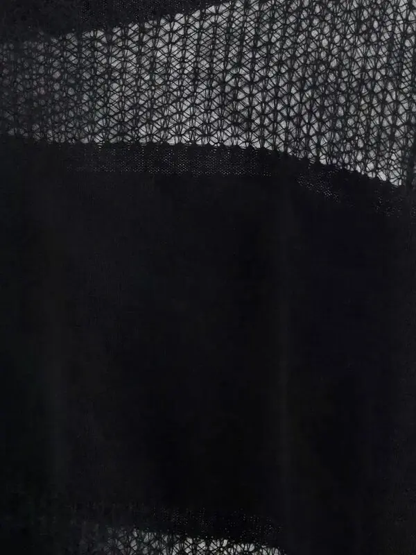 Fabiana Filippi Long Sleeve Sweater With Mesh Inserts