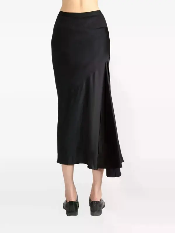 Rick Owens Asymmetric Elasticated Waist Skirt
